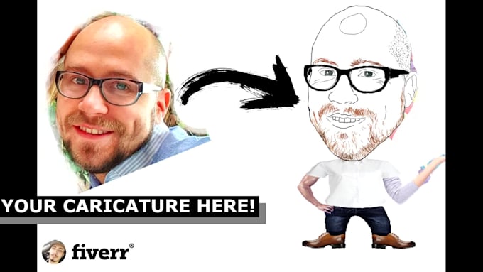 Draw you a pretty basic caricature by Cristianspnl | Fiverr