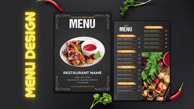 Do attractive restaurant menu, food menu, digital menu or price list by ...