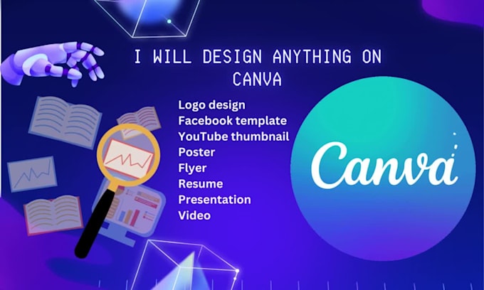 Do pro logo, image, poster, flyer, business card using canva by ...