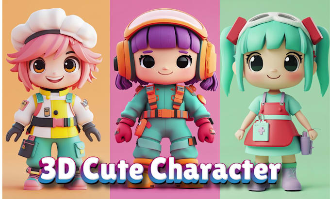 Create 3d cute cartoon character modeling for mascot, animation, game, printing by Celestia_nova ...