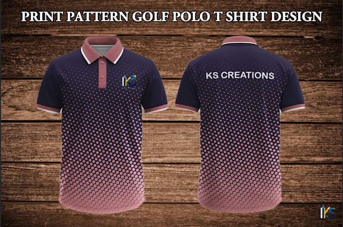 Create polo t shirt mockups using patterns that match the theme of you ...