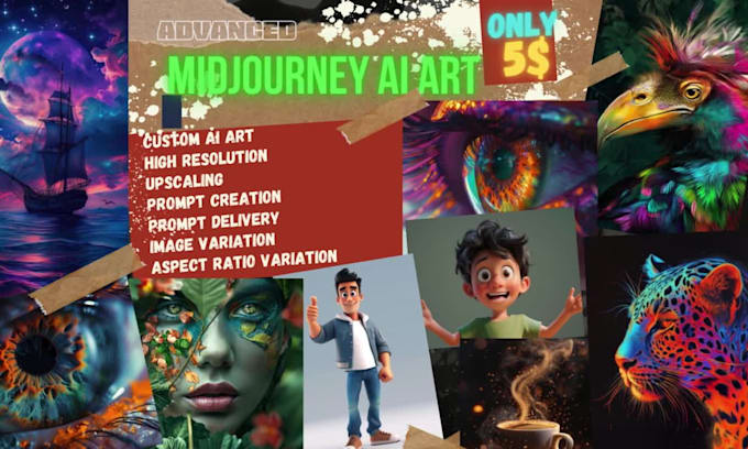 Create quick custom ai art using midjourney advance v6 by Dhanush1989 | Fiverr