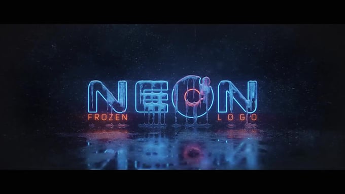 Make frozen neon intro for you by Dachichicho | Fiverr