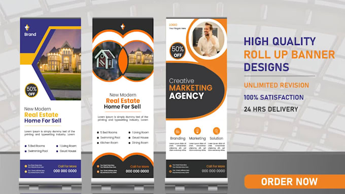 Create digital pull up roll up pop up banner ads design by Nikxpixel ...