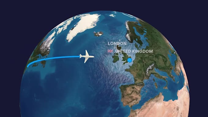 Create realistic travel route map animation video by Slideshow_xp | Fiverr