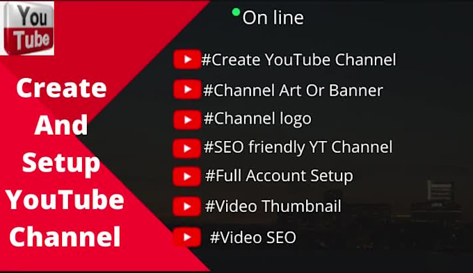 Create youtube channel with full setup for yt branding by ...