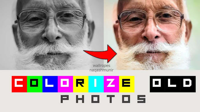 Colorize old photos professionally photoshop by Wallropes | Fiverr