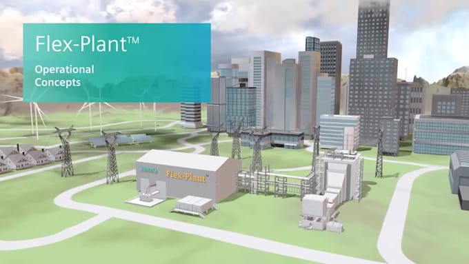 Do 3d industrial animation factory layout power plant turbine process ...