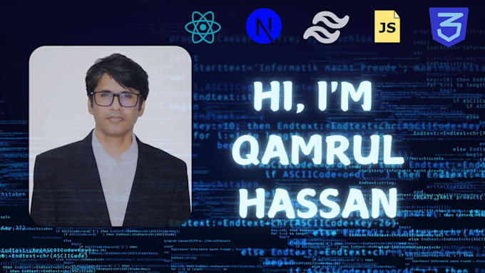 Build Custom Responsive Websites With React Js Next Js Tailwind Css By Qhassan Fiverr