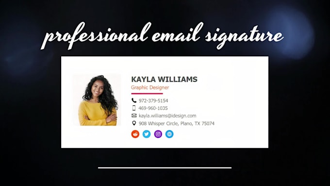 Create professional and clickable html email signatures by Masud_r7 ...