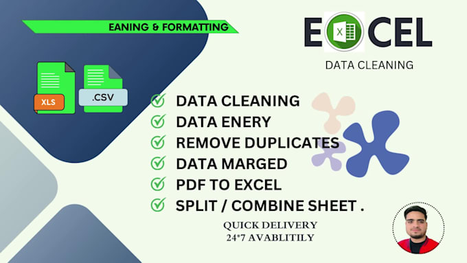 Clean Format Marge Split Excel Data Data Entry By Akshayexcel09