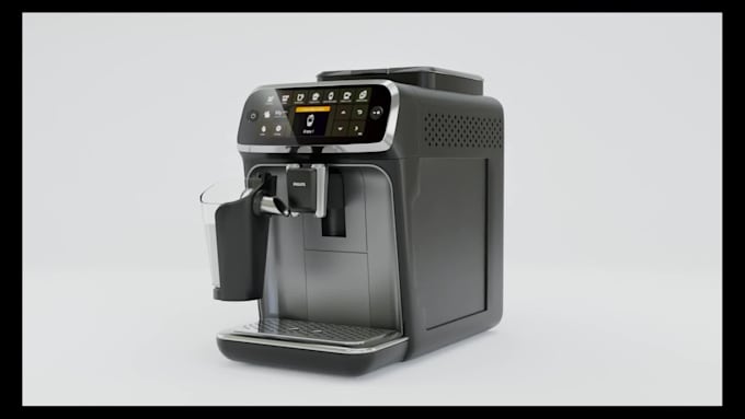 3d modeling coffee machine with 360 rotation loop animation by ...