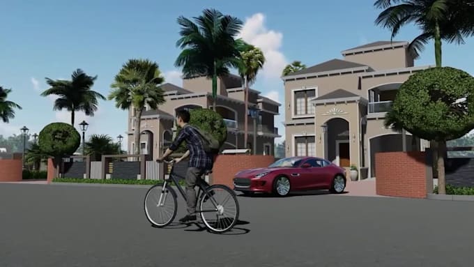 Do architectural animation, interior and exterior animation for real estate ads by Krit_animate7 ...