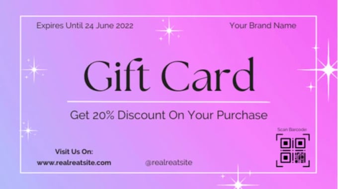 Design gift cards, coupons and gift vouchers with own unique barcode or ...
