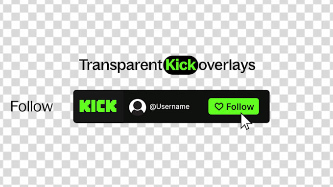 Create a kick streaming follow and subscribe overlay by Hussamaladdin ...