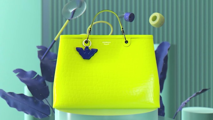 Design realistic 3d bag render, 3d bag animation, handbag, purse, 3d ...