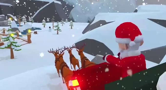 Do festive animation, holiday greeting video, santa christmas animation ...