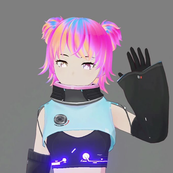 Create a 3d model vtuber twitch or vrchat for streaming by Sasha_vt | Fiverr
