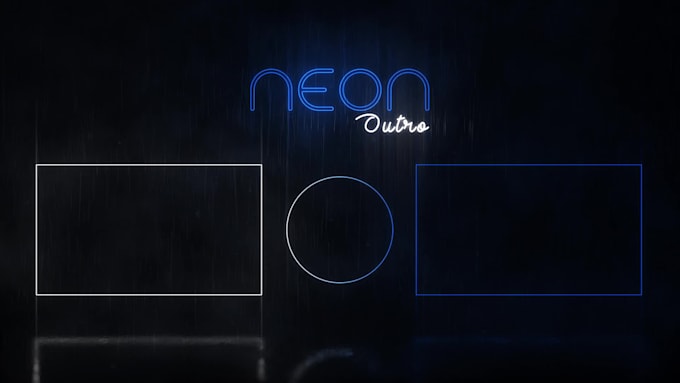 Make neon outro for you by Dachichicho | Fiverr
