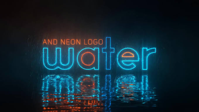 Make neon sign light logo animation intro by S_saiful | Fiverr