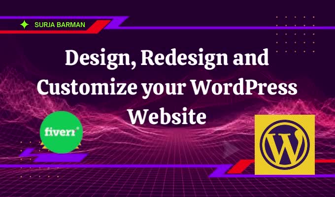 Design, redesign and customize your full wordpress website by ...