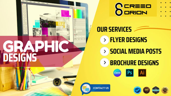 Create flyers, social media posts, brochure designs by Creedorion | Fiverr