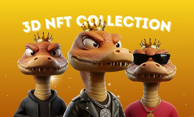 Design unique 3d nft art and generate collection by Naturesall | Fiverr