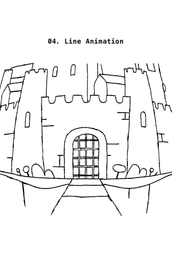 Draw 2d line art animation continuous 2d traditional animation frame by ...