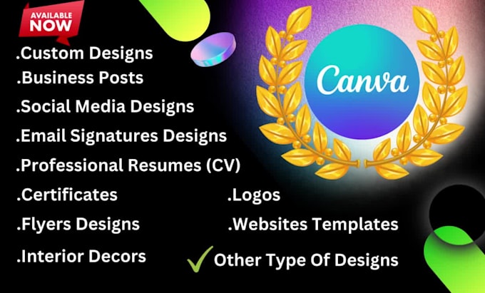 Create all designs and templates using canva as an expert by Mrfaizi51 ...