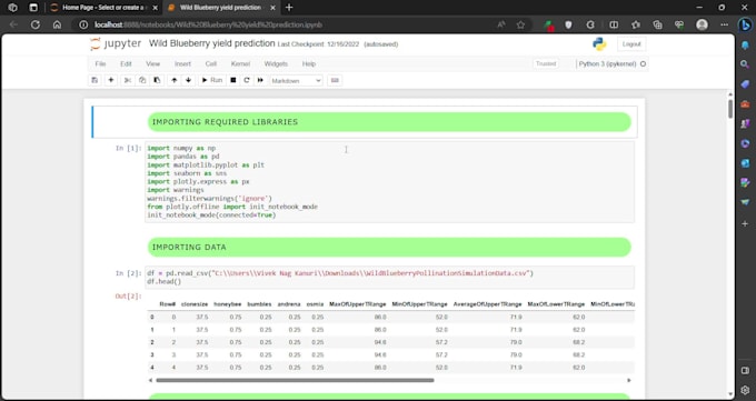 Data cleaning, analysis, prediction, build models and deploy using streamlit by Viveknagkanuri ...