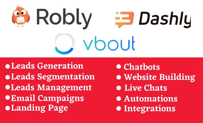 Build vbout website, robly landing page,dashly integrations,mailchimp, wordpress by ...