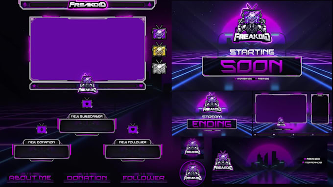 Make custom overlay, twitch logo, stream assets and more by ...