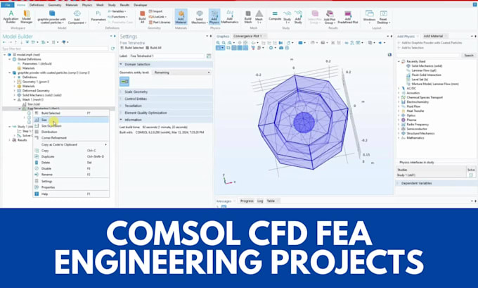 Do cfd fea analysis on comsol multiphysics by Engg_ishti | Fiverr