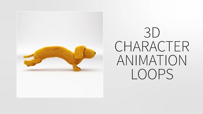 Create a simple 3d animated loop by Keyframe5 | Fiverr