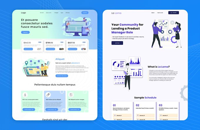 Do figma website design or website mockup design in figma ui ux design by Nadiauiux18 | Fiverr