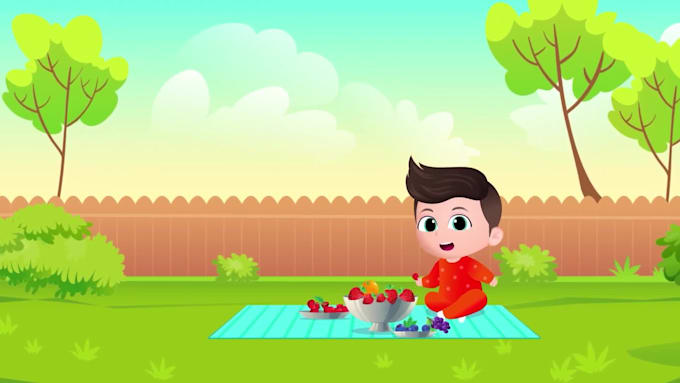 Create 2d cartoon animated stories for kids youtube channel by ...