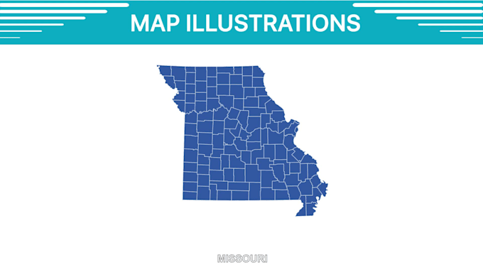 Create vector map line art illustrations outline drawing by ...