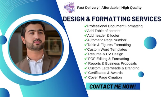 Format, design, edit, create and fix microsoft ms word document by ...