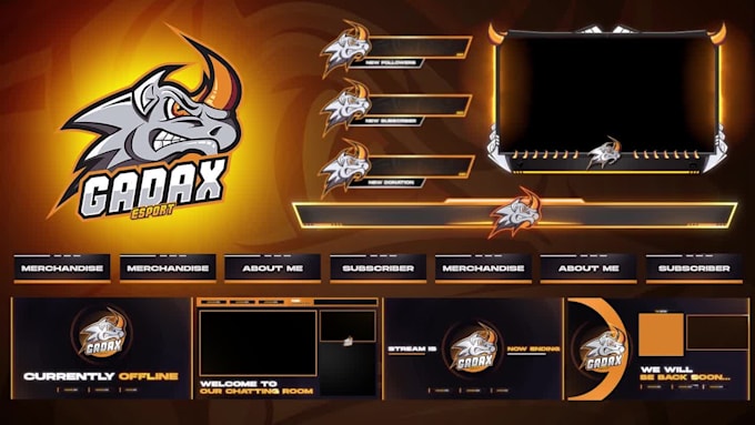 Design custom animated twitch overlay, facecam, alerts and logo by ...