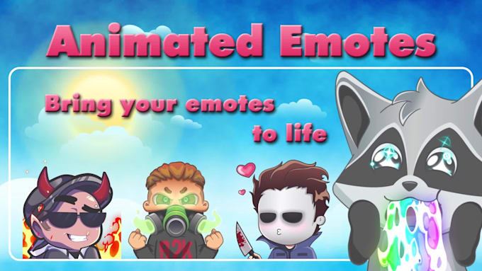 Create custom animated emotes for twitch by Geekgallery | Fiverr
