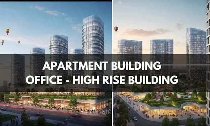 Design apartment building, high rise building and render by Phong ...