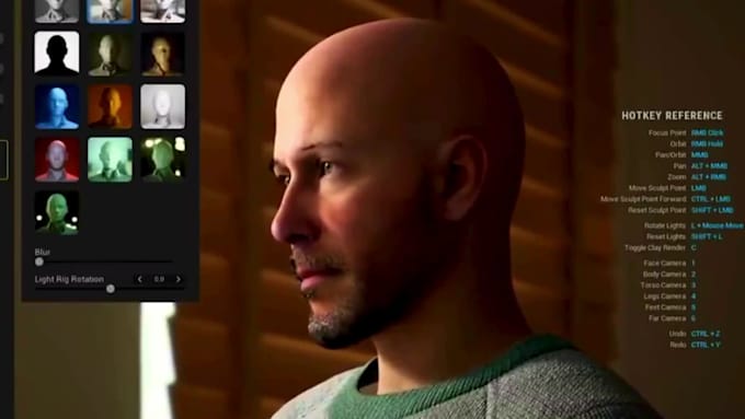 Do 3d metahuman, 3d realistic character, metahuman character, ue4, ue5 ...