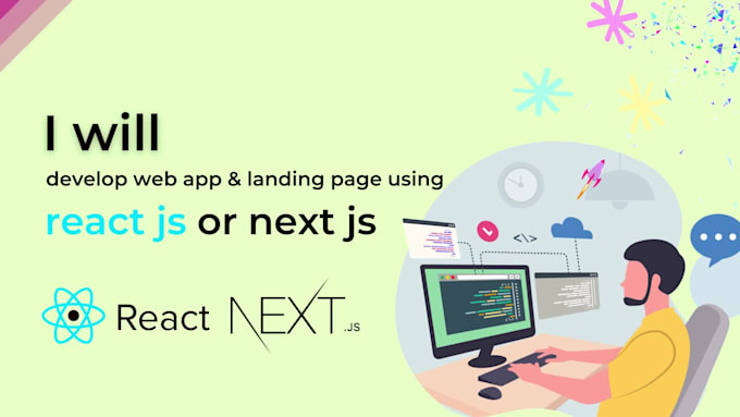 Develop web app and landing page using react js or next js by Alamin ...