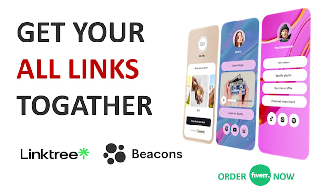 Setup your linktree, beacons bio link in just 1 hour by Khawaja1403 | Fiverr