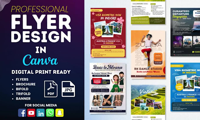 Design flyers and post in canva by Creative_tushar | Fiverr