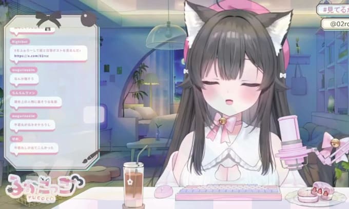 Fazer personagem de vtuber ao vivo 2d 3d, face rig vrchat avatar furry vrm