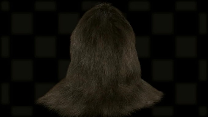 Model 3d character hair and fur xgen hair realistic hair for game and ...