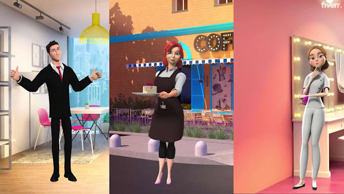 Create custom 3d animated explainer video by Rkparmar008 | Fiverr