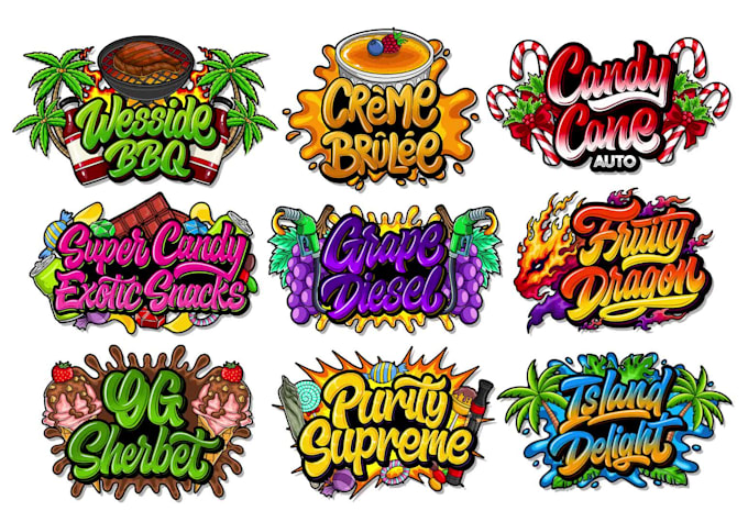 Custom graffiti style logo with hand lettering or typography in 1 day ...