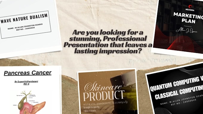 Design visually stunning presentation design by Allen_ozario | Fiverr